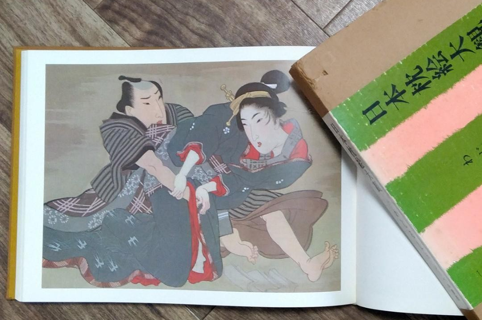 Shunga Large book art Erotic Ukiyo-e Shunga Collection Japanese Makura ...