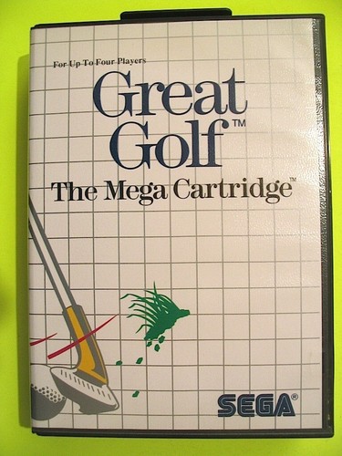 SEGA Great Golf The Mega Cartridge Game 1987 in Case With Booklet ...