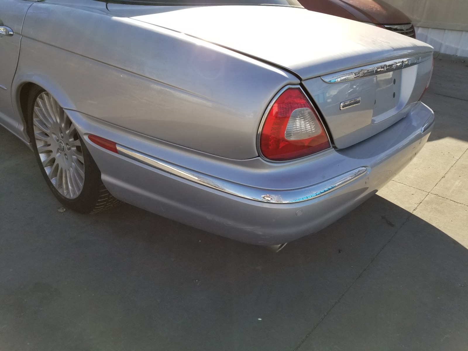 2004-05-06-2007 JAGUAR XJ8 XJR SUPER V8 VANDEN PLAS REAR BUMPER COVER ...