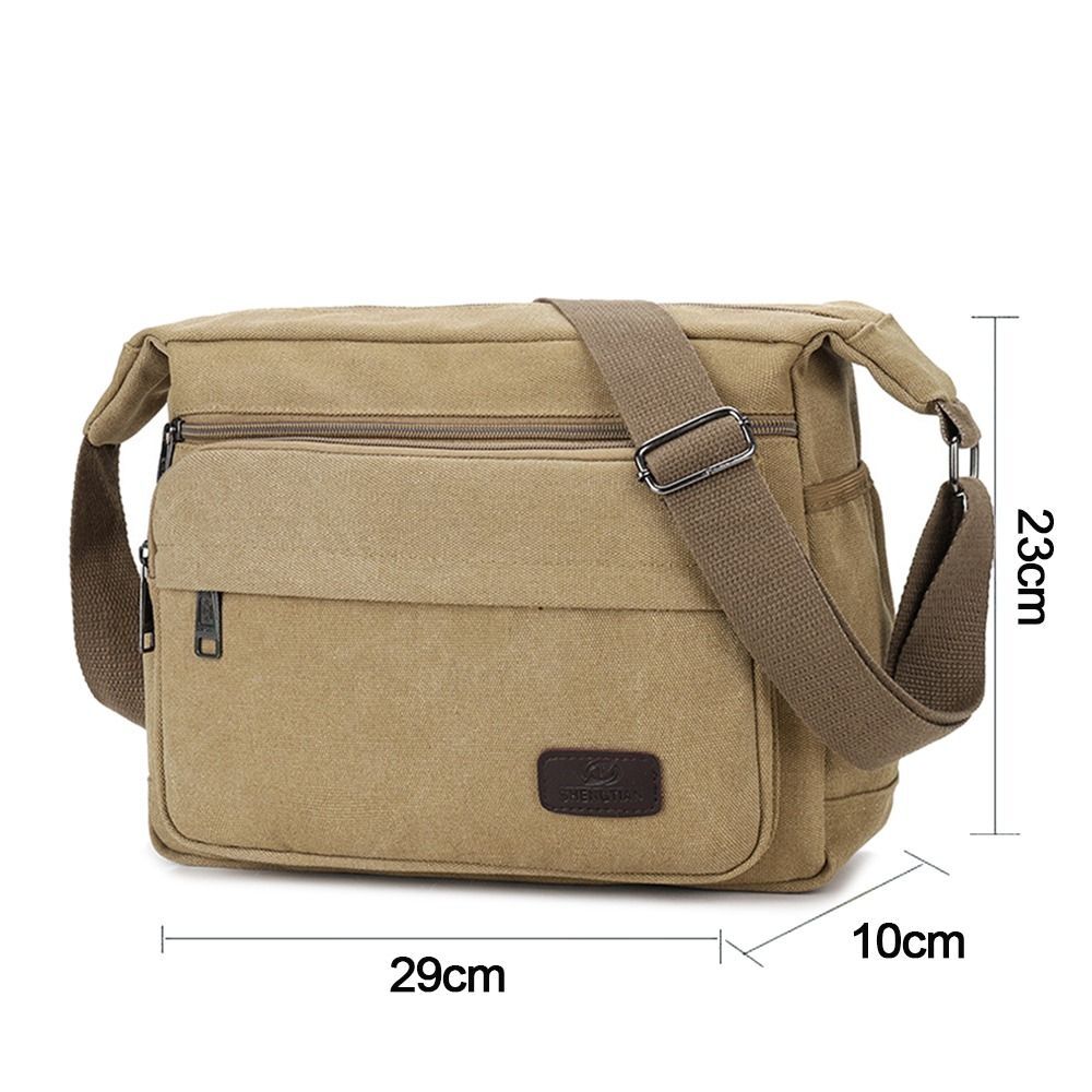Tote Men Shoulder Bags Multi Pockets Purses Male Bag Tool Satchel Bag ...