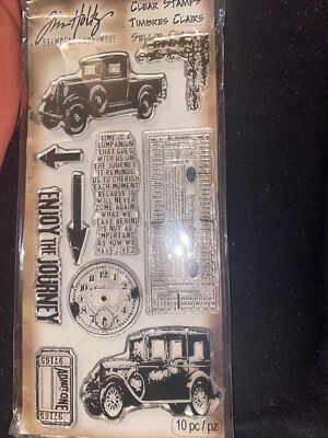 Tim Holtz Visual Artistry Clear Stamps THE JOURNEY Cars | eBay