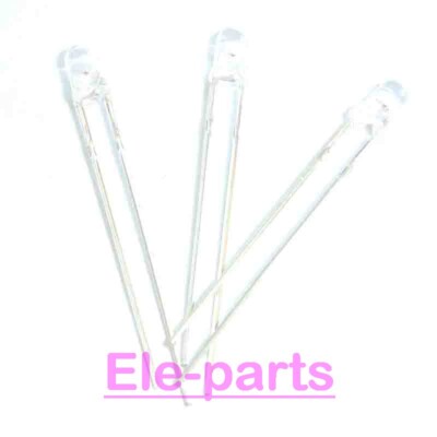 1000 PCS LED 3MM 2 Pin Round Green LED Light Emitting Diode Lamp DIP-2 ...