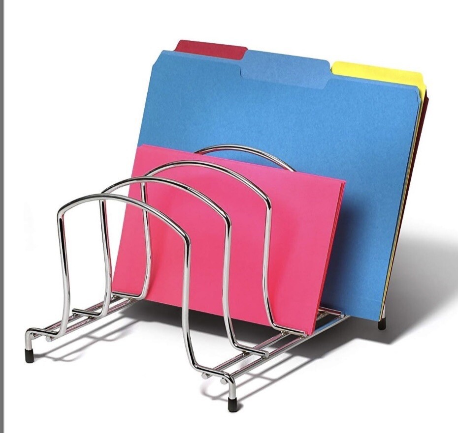 Case Lot of 6 Spectrum Wire Organizers, Chrome, Books, Lids, Cookware ...