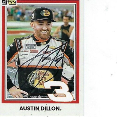 AUSTIN DILLON SIGNED 2022 DONRUSS RACING #141 - NASCAR | eBay