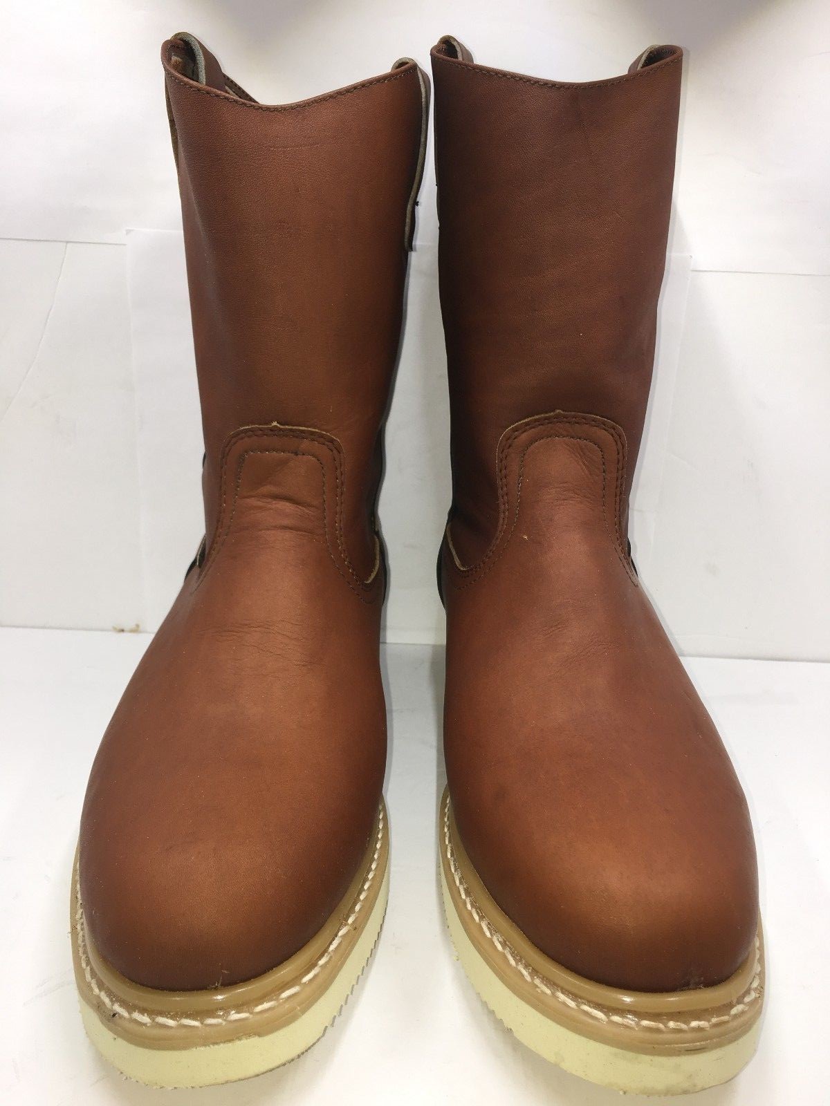 Men's Roper Work Boots Lightweight Pull-On Oil Water Resistant Bota ...