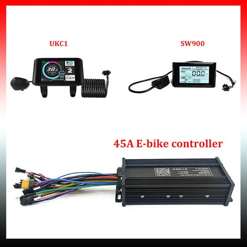48-72V 1500-3000W 45A 3-Mode Sine Wave Controller SW900/UKC1 Display ...