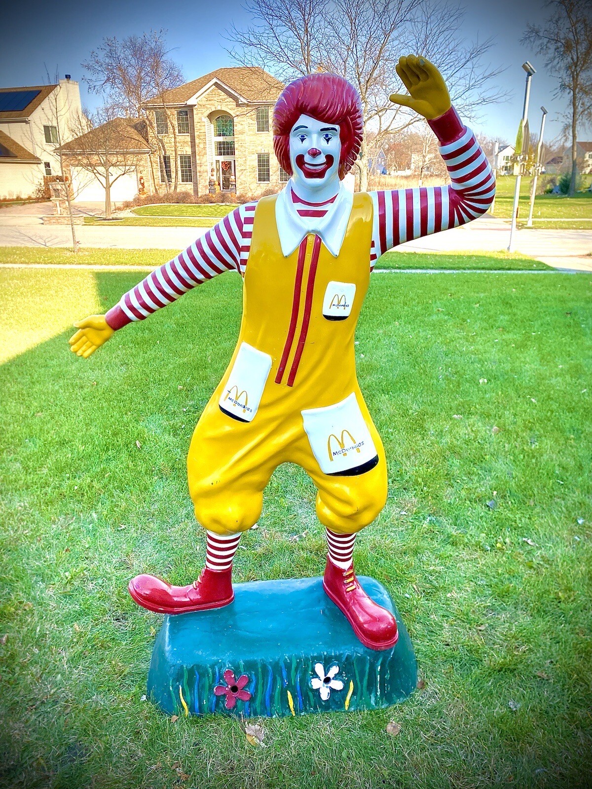 Vintage 1970's-80's Original Ronald McDonald Life Size Fiberglass ...