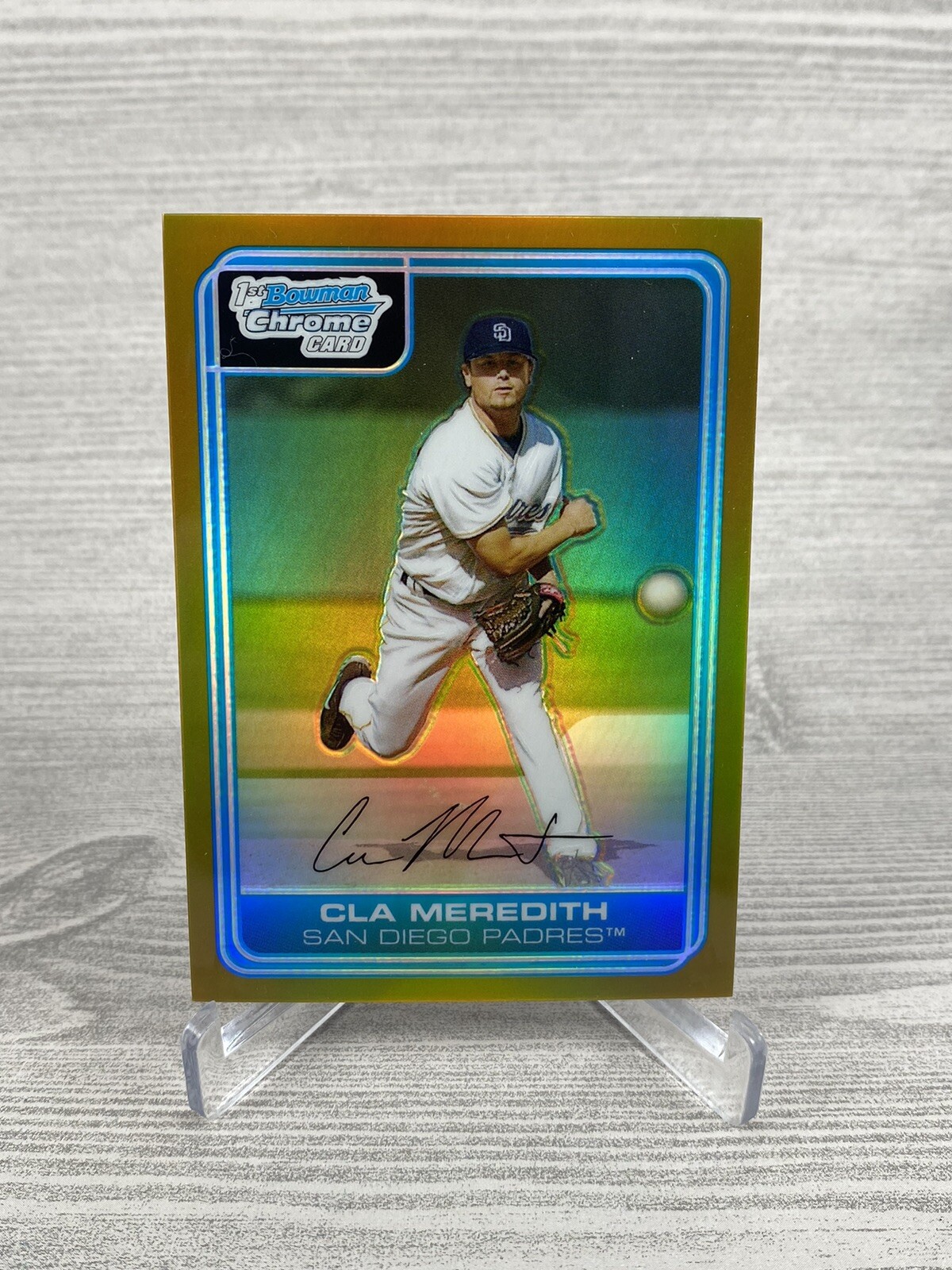 2006 Bowman Chrome - Prospects Cla Meredith #BC218 Gold Refractor /50 ...