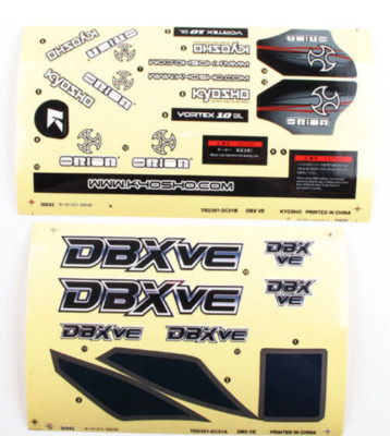 Decal Sheet DBX VE VORTEX Sticker Kyosho TRD-351 | eBay