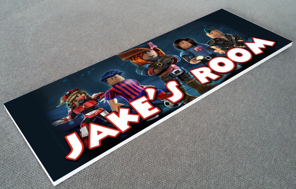 ROBLOX Personalised Door Sign Plaque Kids Bedroom Grandson Son Nephew ...
