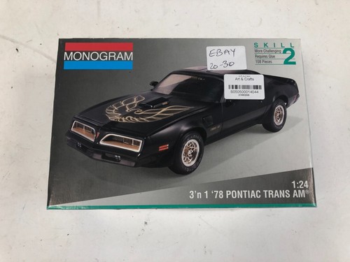 Monogram 1:24 1978 Pontiac Trans Am Model Kit Sealed Parts & Decals Boxed | eBay UK