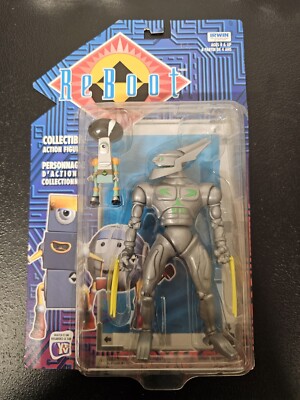 Reboot action figure Silver Megabyte With Binome By Irwin Toys | eBay