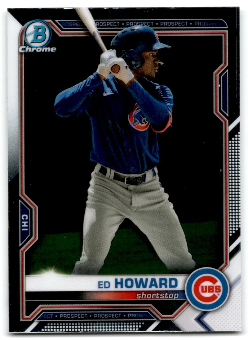 2021 Bowman Draft Chrome Ed Howard Chicago Cubs #BDC-198 | eBay