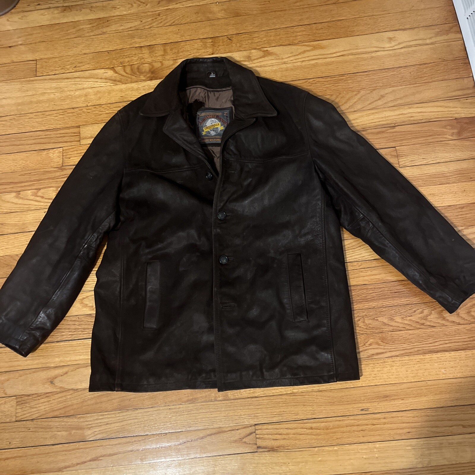 wilson adventure bound leather jacket Mens Dark Brow… - Gem