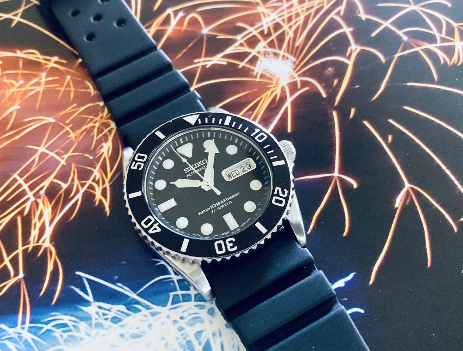 Seiko+Men%27s+Black+Watch+-+SKX031J for sale online | eBay