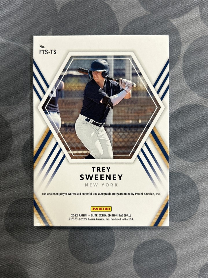 2022 Panini Elite Extra Edition Trey Sweeney Future Stars Patch Auto /7 ...