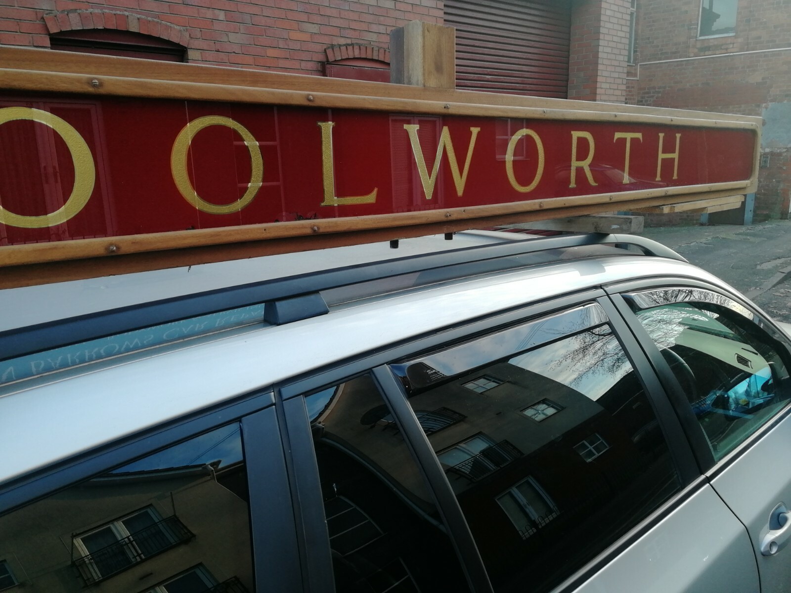 Woolworth Vintage 1950 1960s original front door transome sign rare ...