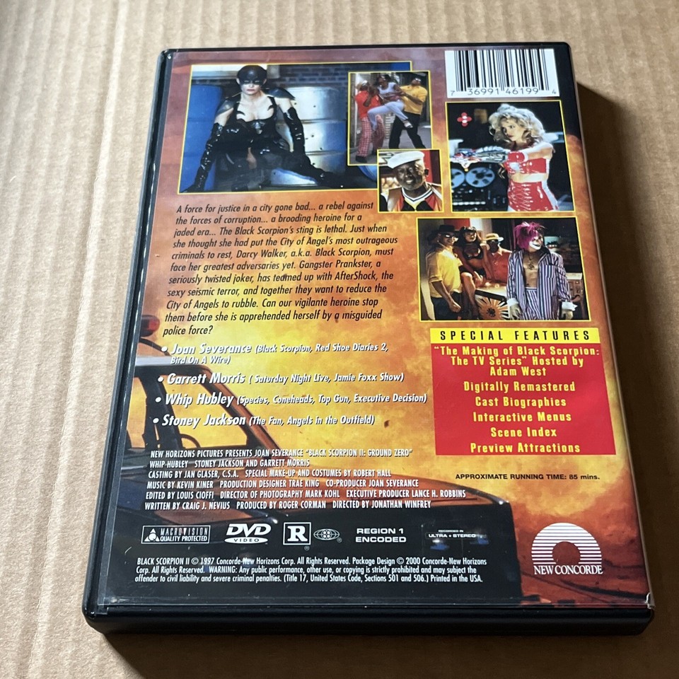 Black Scorpion II: Ground Zero (DVD, 2001) Joan Severance RARE OOP ...