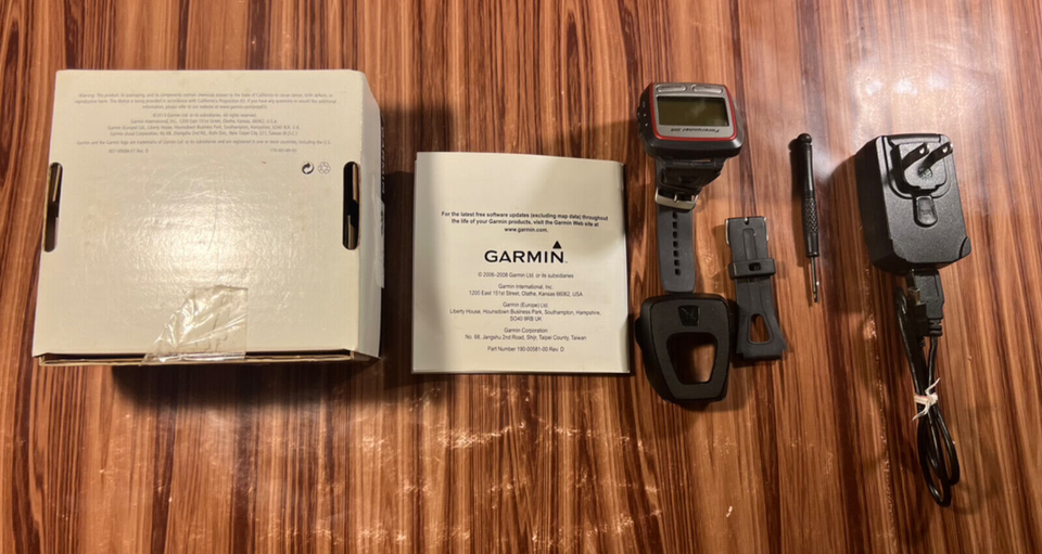 Garmin Forerunner 205/305 GPS Enabled Trainer For Running Wrist Black ...