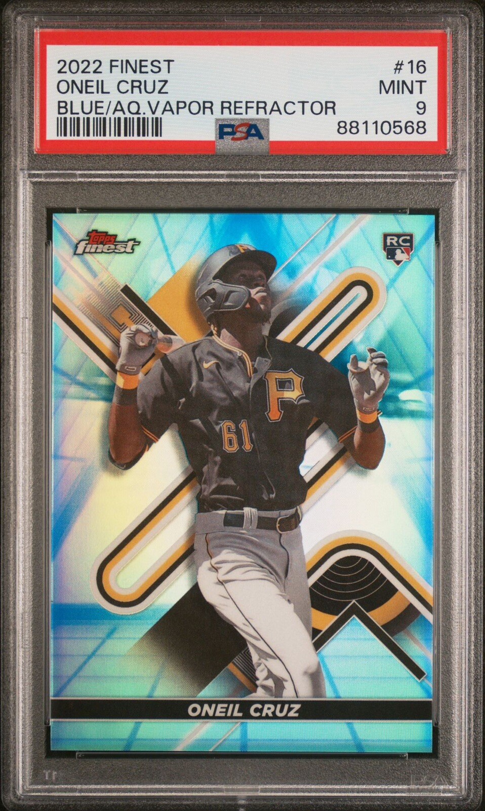 2022 Topps Finest - Blue/Aqua Vapor Refractor #16 Oneil Cruz /250 (RC ...