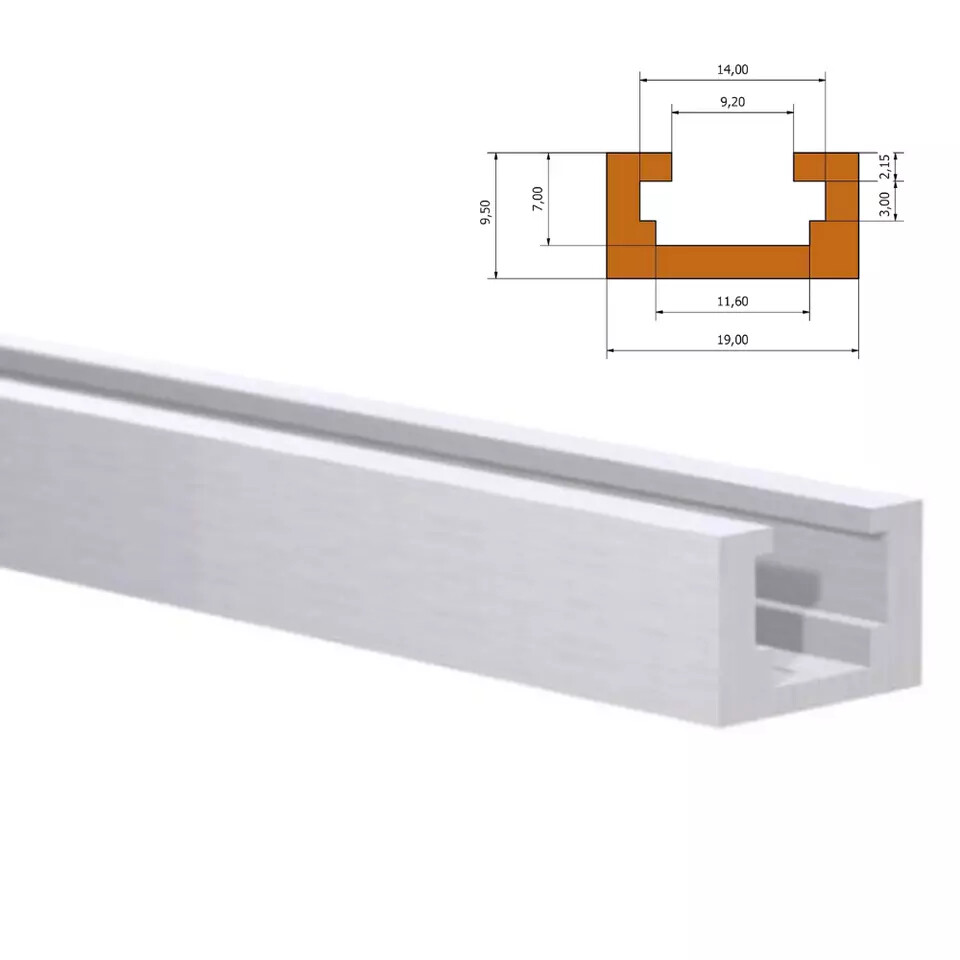 T Track T Slot Miter Track for table saw Miter Saw Aluminium 19 or 30mm ...