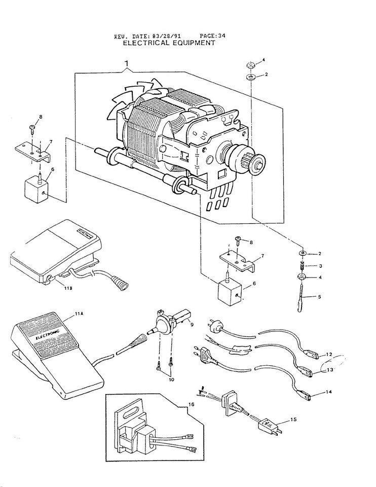 Illustrated Parts Manual, on CD, Singer Sewing Machines 9130 9133 9137 ...