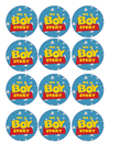set of 12 boy story, edible paper, cupcake cookie toppers CHOOSE SIZE ...