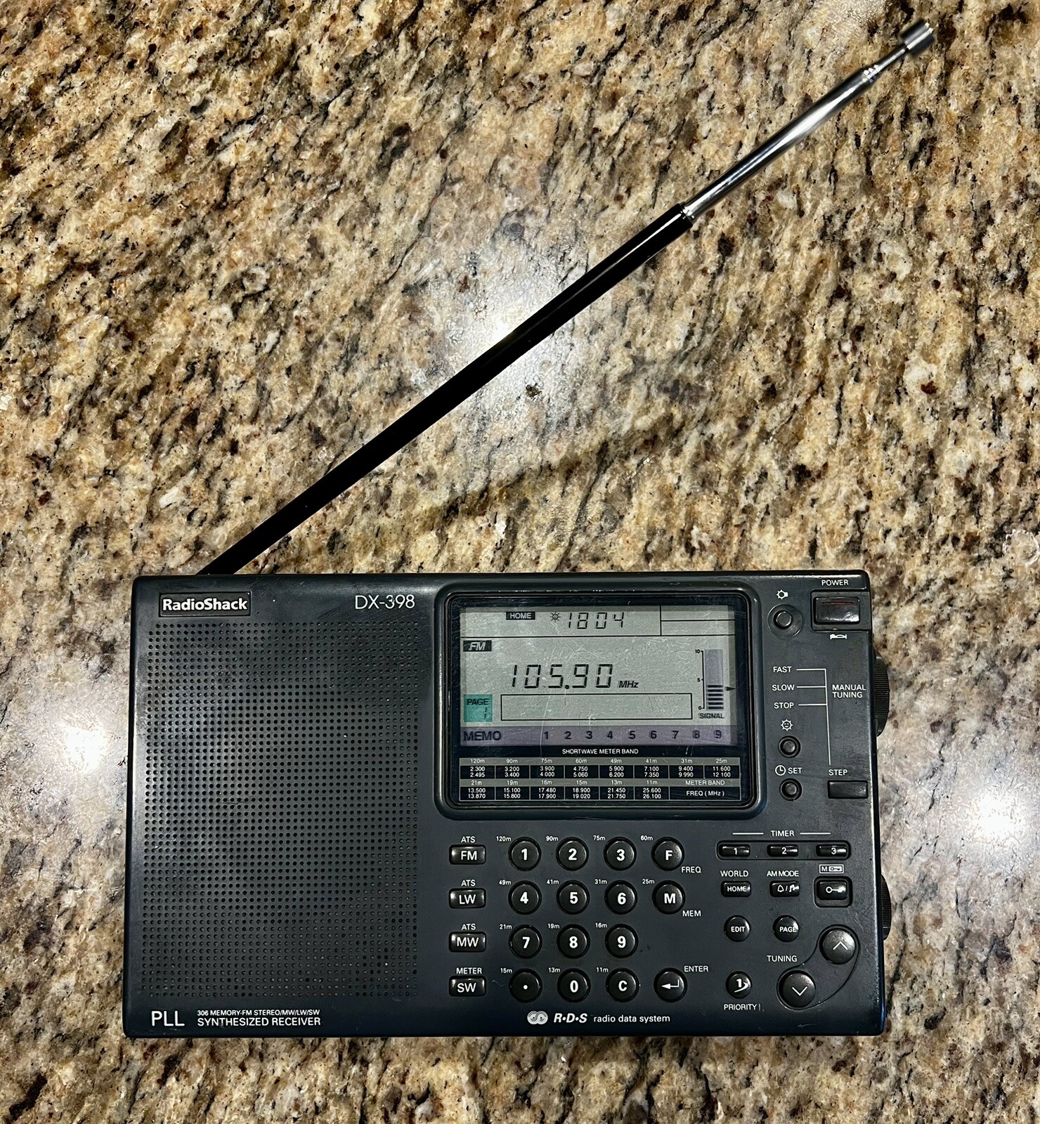 Vintage Radio Shack DX-398 All-Band Shortwave Receiver Radio FM/LW/MW ...