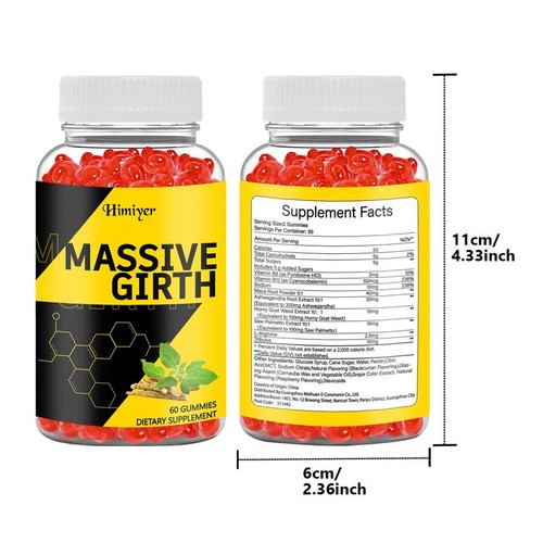 Himiyer MASSIVE GIRTH GUMMIES: for An Active Lifestyle,Best Supplements ...