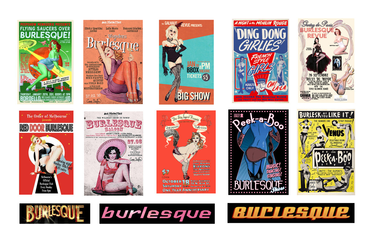 1/87 HO scale model burlesque theater posters | eBay