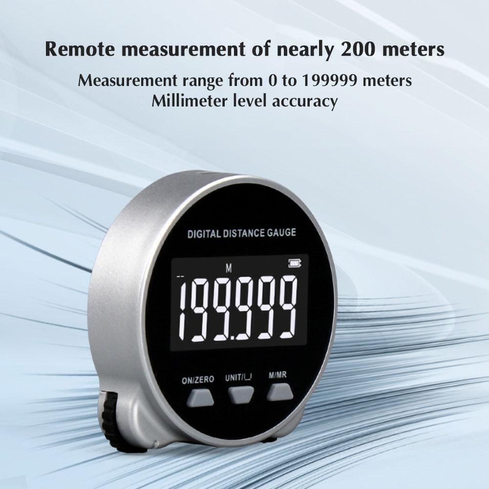 Electronic Tape Measure with LCD Display Digital Ruler 200m ...