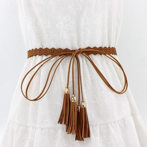 Ethnic Style Hollow Belt Waist Rope Women Waist Chain Braided Tassel ...