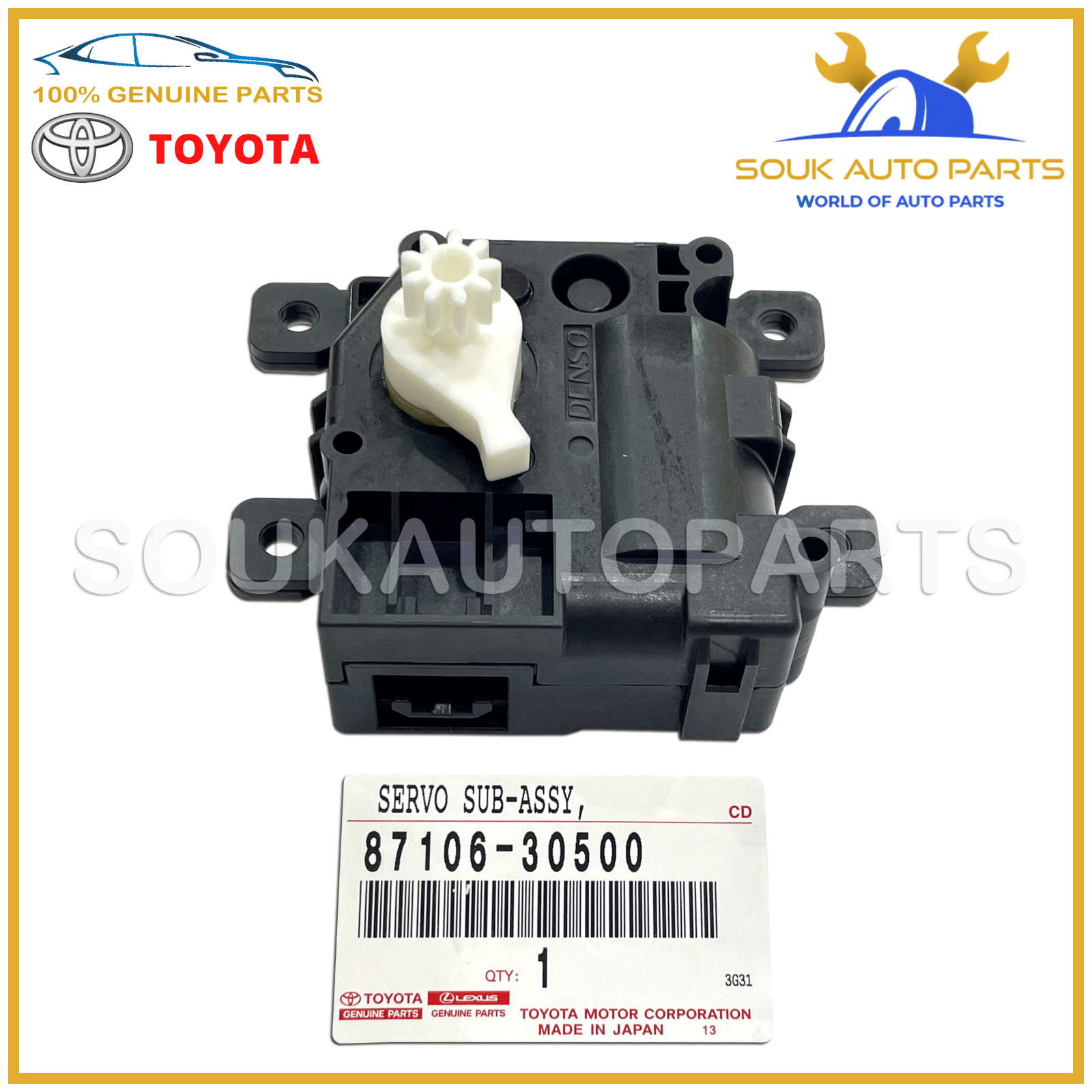 87106-30500 Genuine Toyota DAMPER SERVO SUB-ASSY, AIR CONDITIONER ...