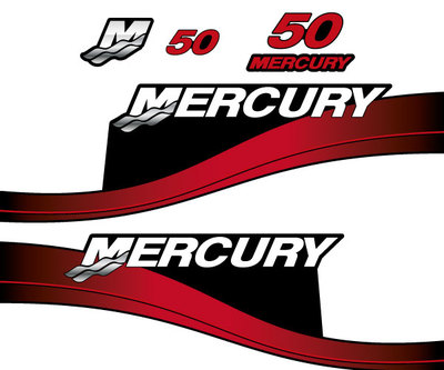 Mercury 50 outboard (1999-2004) decal aufkleber sticker set | eBay