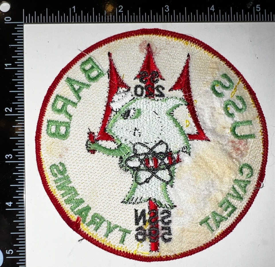 Cold War USN US Navy USS Barb Submarine SSN-596 SS-220 Patch | eBay