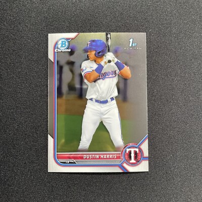 2022 Bowman Chrome Prospects Dustin Harris Texas Rangers #BCP-119 1st Bowman | eBay