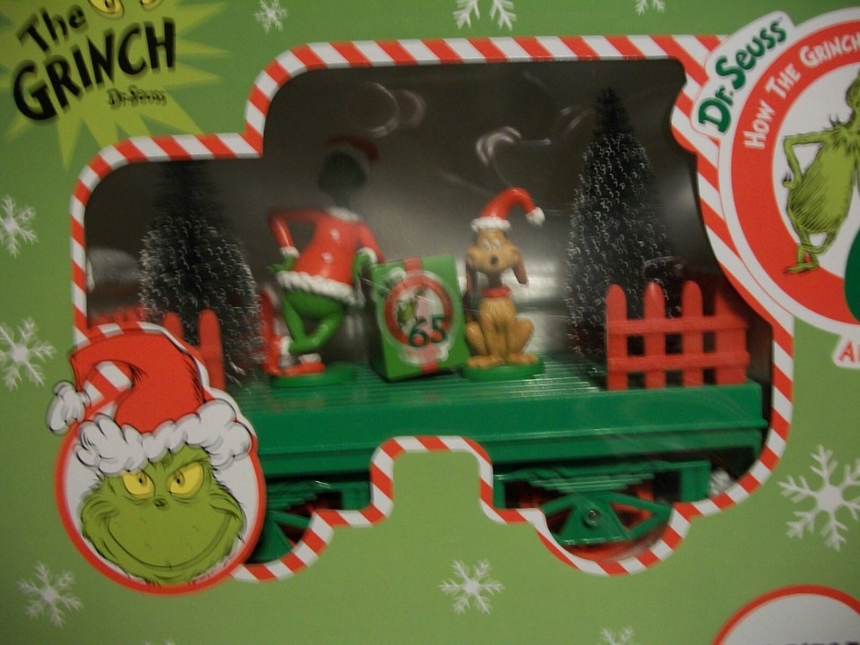Dr Seuss Grinch Holiday Express 36 Pc Train Set 65th Anniversary ...
