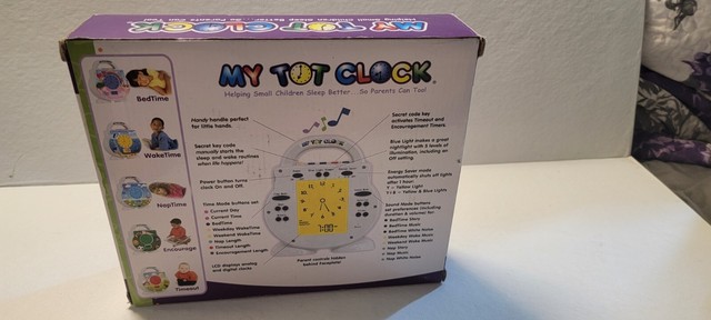 My Tot Clock Toddler All-in-one Alarm Nightlight Timer Sleep Works ...