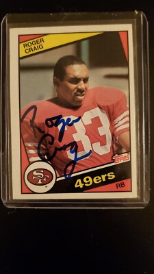 ROGER CRAIG 1984 TOPPS ROOKIE SIGNED AUTOGRAPHED CARD #353 SAN ...
