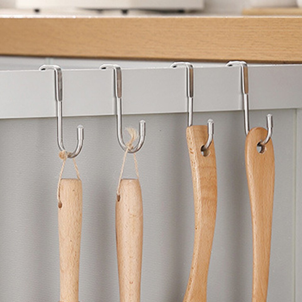 304 Stainless Steel Hook Double S-Shape Hook Convenient Over Door Hook ...
