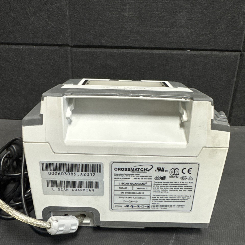 Crossmatch L SCAN Guardian biometric fingerprint scanner, model RJ0480 ...