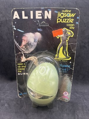 Vintage Alien Egg Outline Jigsaw Puzzle! HG Toys 1979 MOC! Scarce! #470 ...