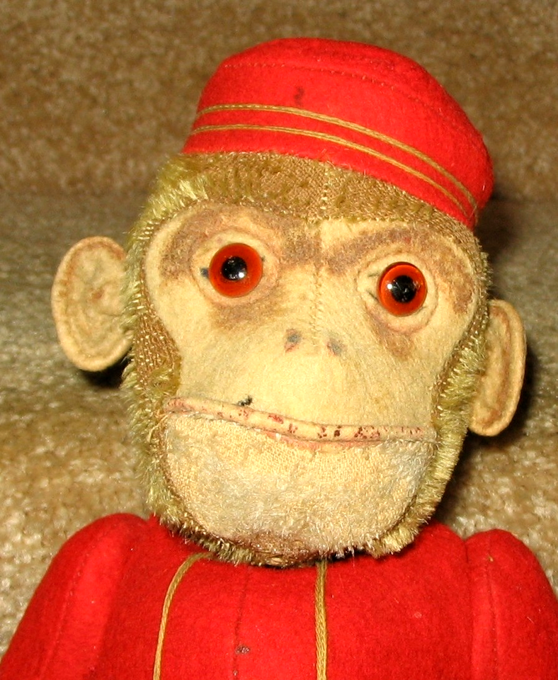 Vintage 1920s Schuco Bellhop Monkey Yes/No Monkey Tail Works Antique 15 ...