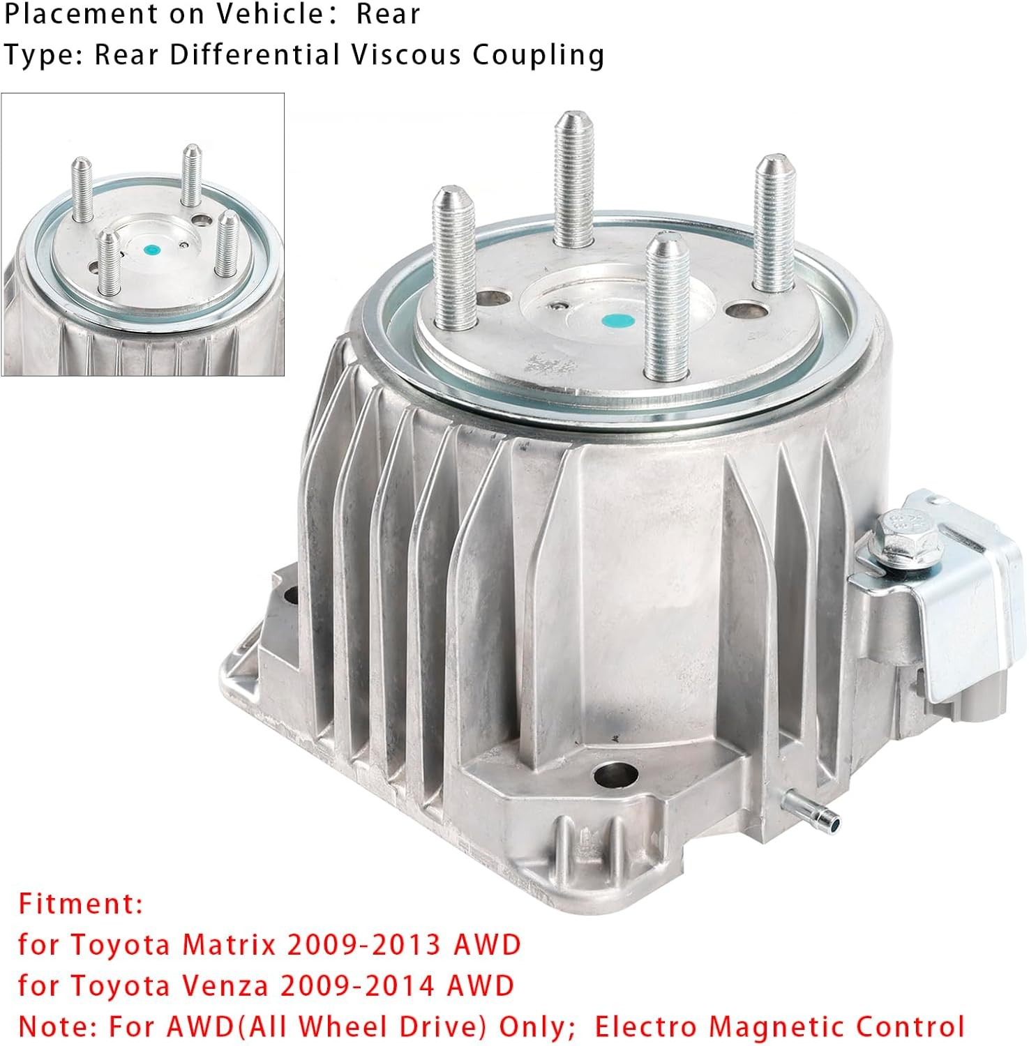 Rear Differential Viscous Coupling for Toyota Venza 2009-2014 AWD 41303 ...