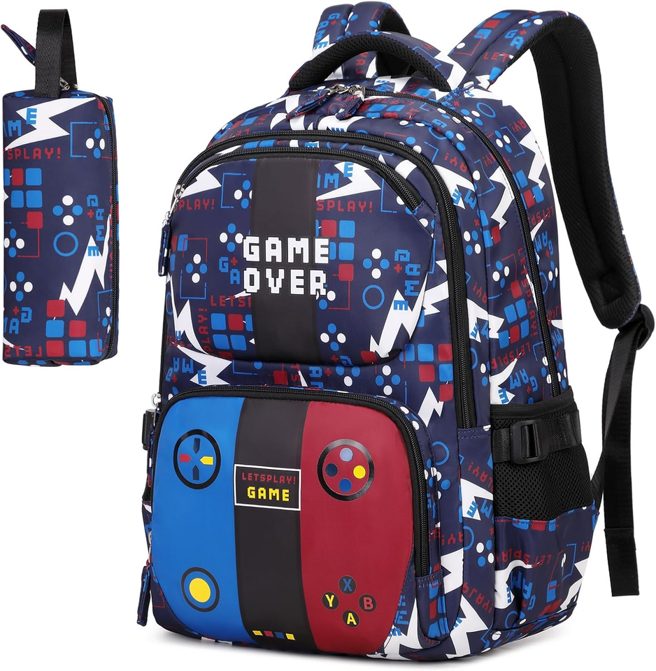 Kids Backpack for Boys, Boy Bookbag School Backpack with Pencil Case ...