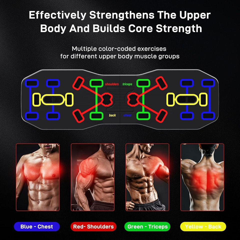 Push up Board, Portable Multi-Function Foldable 10 in 1 Push up Bar ...