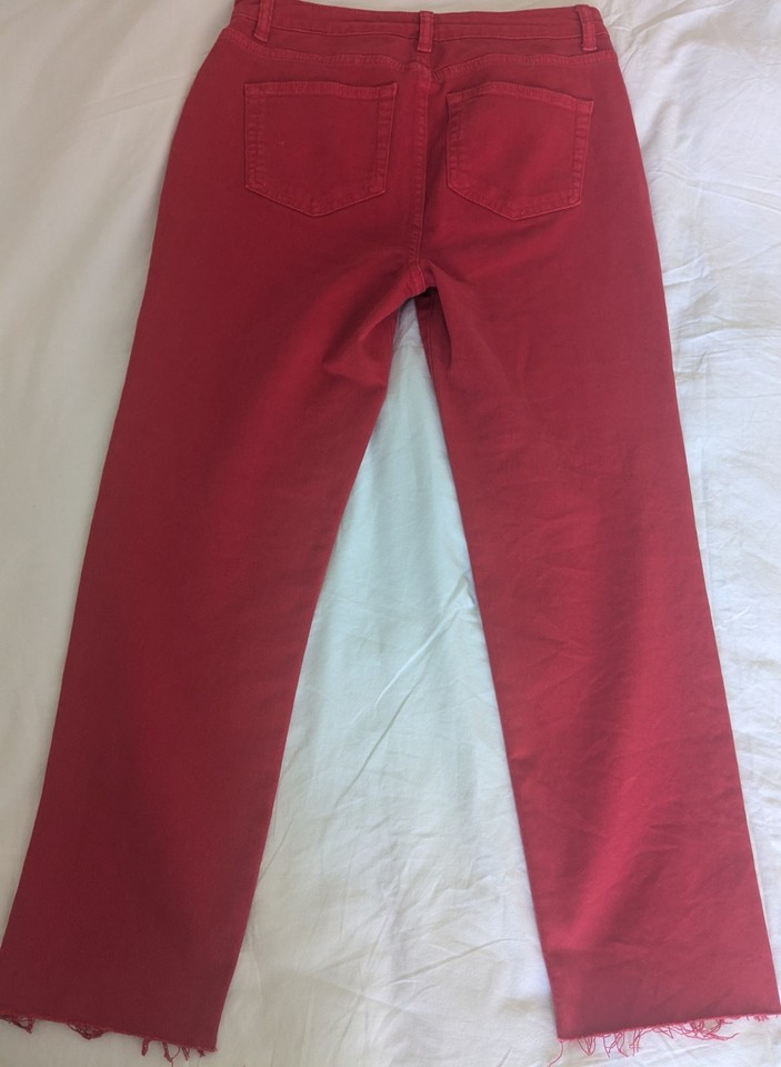 TU-Red Straight Leg Vintage Style Jeans/Trousers Size 10, W29 L26 Raw ...