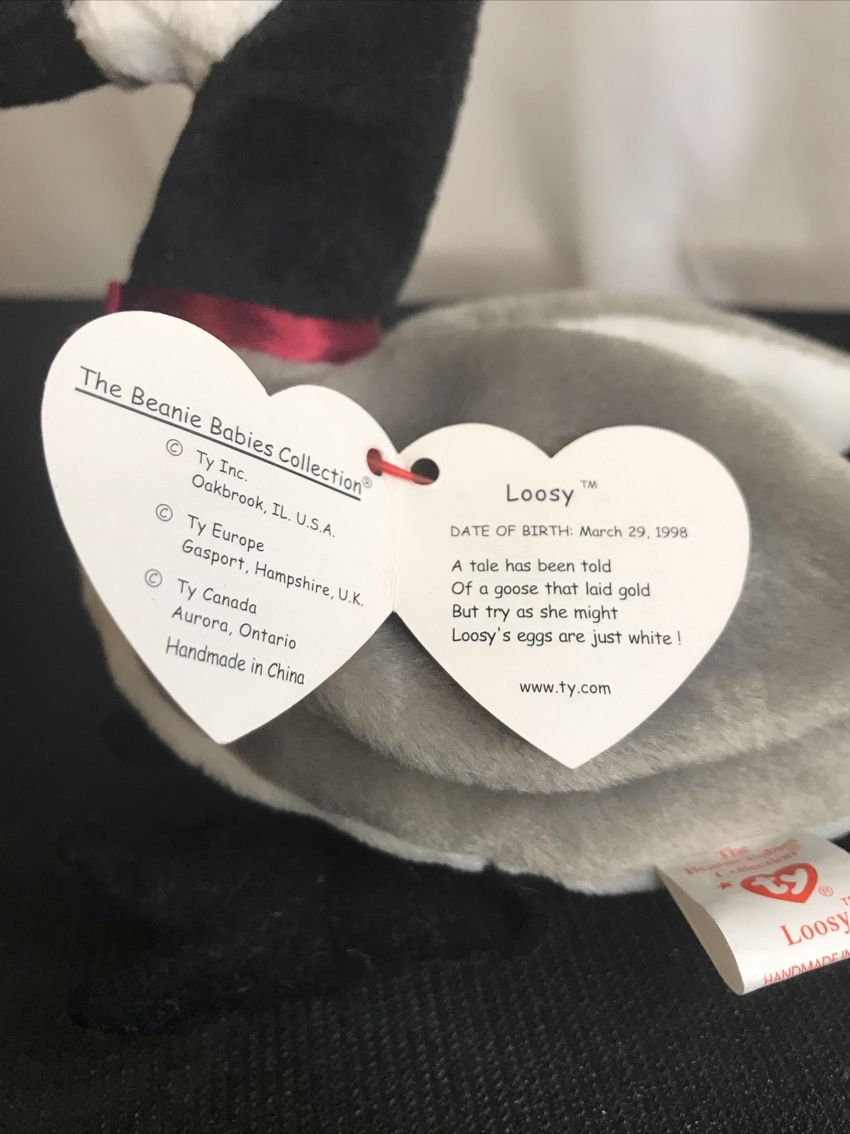 RARE TY Beanie Baby Loosy the Goose with multiple rage errors 🔥 | eBay