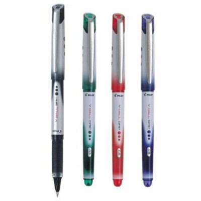 Pilot V BALL Grip 0.5mm Liquid Ink Rollerball Pens PACK OF 4 | eBay UK