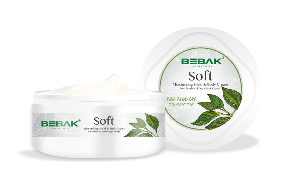 BEBAK Hand & Body Soft Moisturising Cream - Tea Tree Oil, Aloe Vera ...